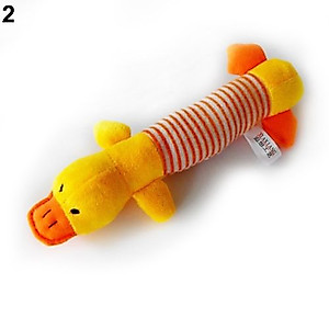 Cute Dog Toy Pet Puppy Plush Sound Chew Squeaker Squeaky Pig Elephant Duck Toy - 3 liyhh
