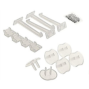 Dreambaby Safety Catches and Outlet Plug Covers, White