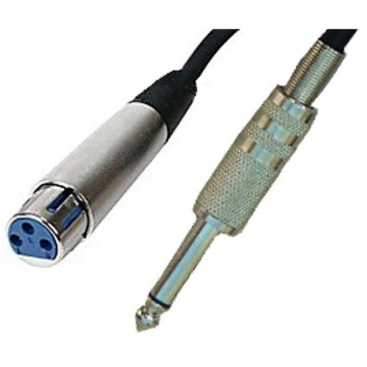 Studio Z Microphone Cable 20Ft Female XLR to 1/4 Inch TS Male Mono 3 PIN Flexible Mic Cable Unbalanced Interconnect Wire Mic Cord for Dynamic Sound Built to Last (3 Pack)