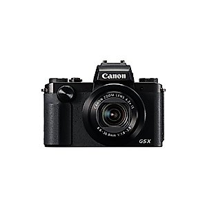 Canon PowerShot G5 X Digital Camera w/ 1 Inch Sensor and Built-in viewfinder - Wi-Fi & NFC Enabled (Black)