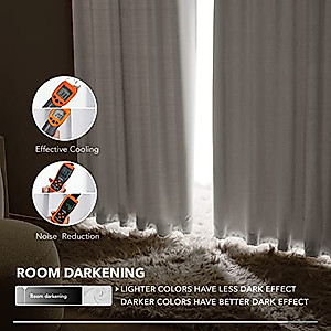 Deconovo Pure White Curtains for Living Room, Back Tab and Rod Pocket Curtain for Bedroom 84 Inches Long, 52x84 Inch, 2 Panels