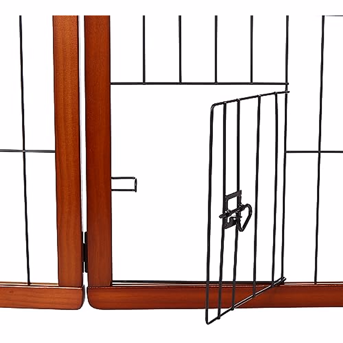 Carlson Pet Products Design Paw Extra Tall 62-Inch Super Wide 3 Panel Premium Wooden Pet Gate,Brown