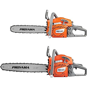 PROYAMA 58CC 2-Cycle Gas Powered Chainsaw, 16-Inch Top Handle Chain Saw, Gasoline Chainsaw 20-Inch for Tree Wood Cutting