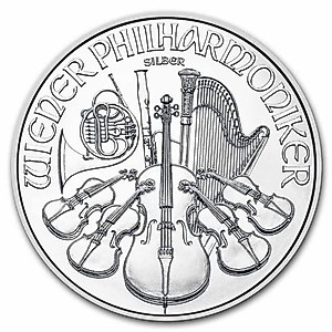 2023 AT Austrian Philharmonics Silver Coin 1 oz 999 Fine Silver 1.50 Euro Brilliant Uncirculated