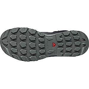 Salomon VAYA MID Gore-TEX Hiking Boots for Women, Stormy Weather/Black/Trooper, 5