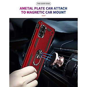 Samsung A71 5G Case,Galaxy A71 5G Case,PUSHIMEI Military Grade Heavy Duty Protection Phone Case Cover with HD Screen Protector Magnetic Ring Kickstand for Samsung Galaxy A71 5G (Black Military Case)