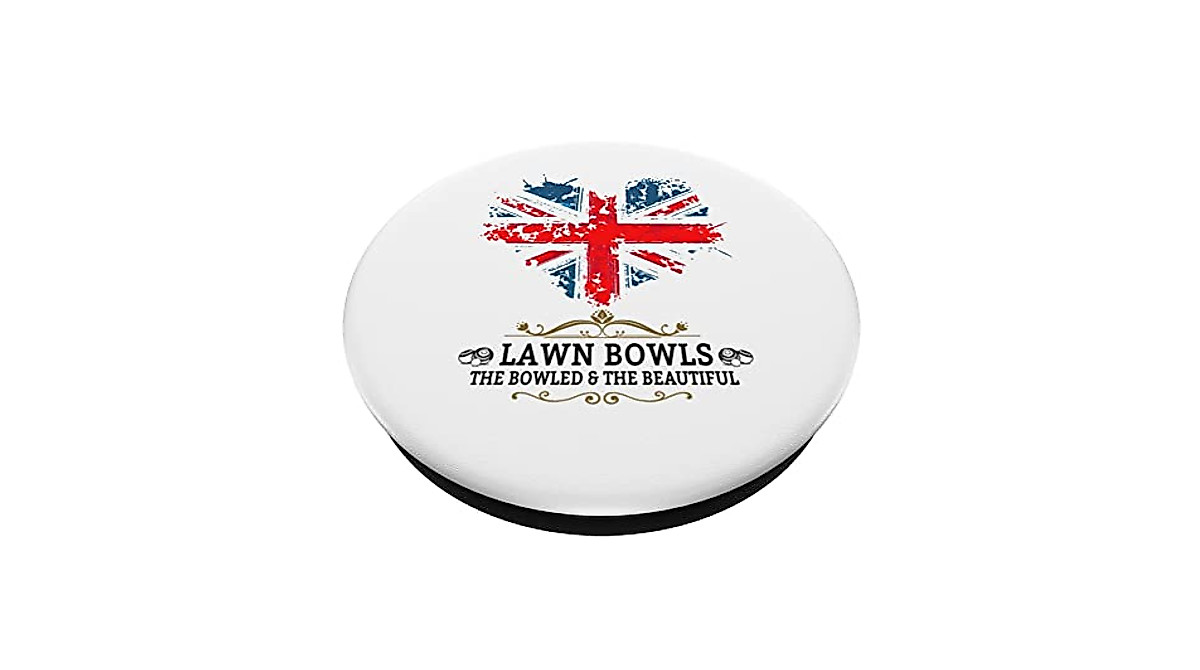 Lawn Bowls PopSockets with Union Jack for Women & Kids