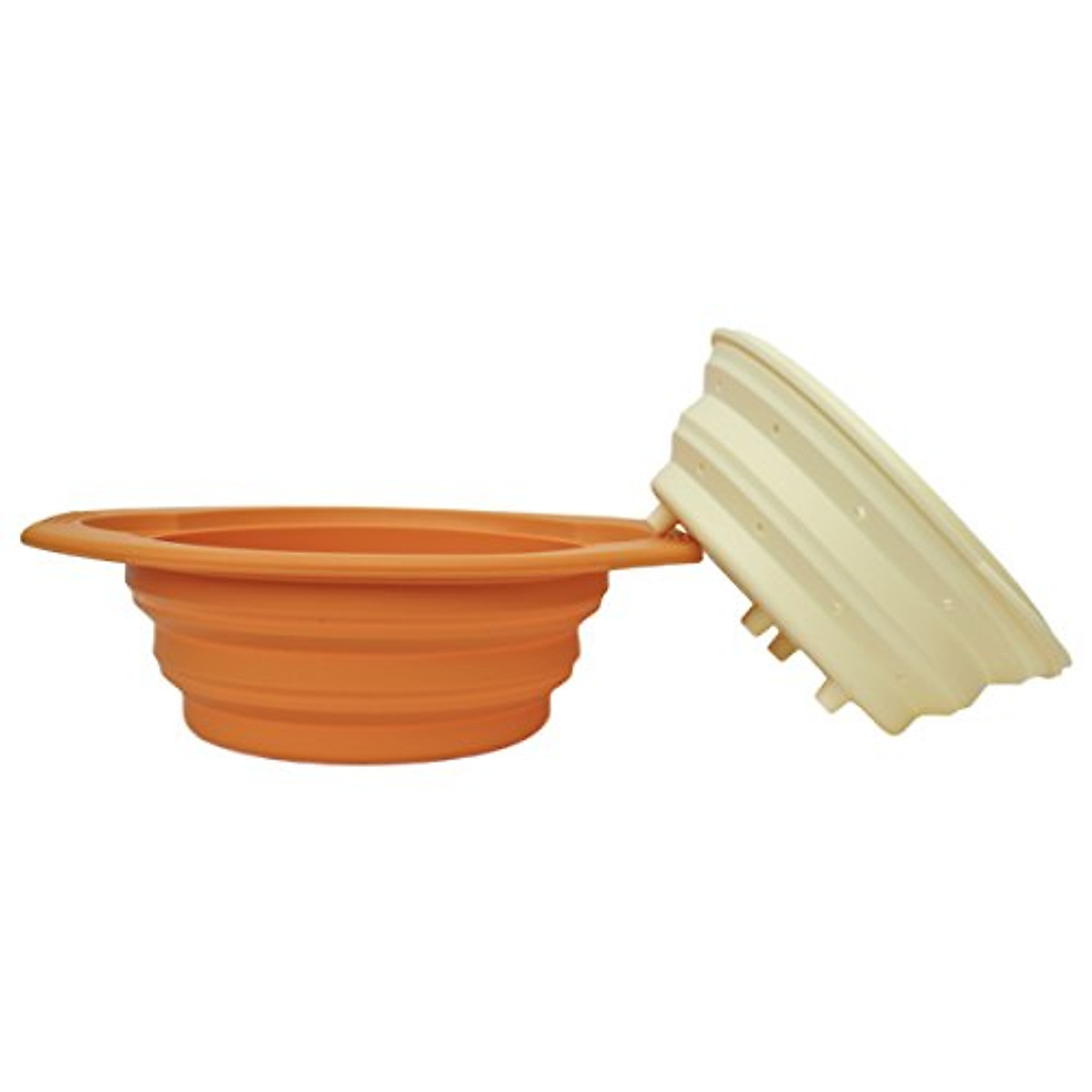 Zoie + Chloe 100% Silicone Family Size Steamer - Collapsible Design with Lid & Detachable Colander