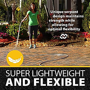 Bionic Steel 25 Foot Garden Hose 304 Stainless Steel Metal Hose – Super Tough & Flexible Water Hose, Lightweight, Crush Resistant Aluminum Fittings, Kink & Tangle Free, Rust Proof, Easy to Use & Store