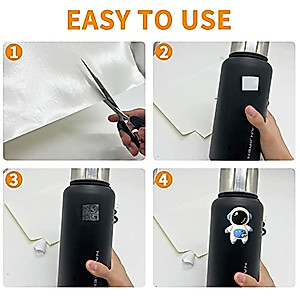 22 Sheets Clear Double Sided Adhesive Tape Sheets for Craft,A4 Size Super Strong Sticky Tumbler Tape Sheets 8.3x11.5 Inch with 0.1mm Thickness for DIY Art/Craft/Home Decorative Tape with Yellow Liner