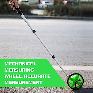 Zozen Measuring wheel, 6Inch Measure Wheel, Wheel Measuring Tool, Rolling Tape Measure Wheel, Collapsible with Carrying Bag, [Up To 10,000Ft].