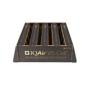 IQAir V5-Cell Filter 3Pk - Genuine Replacement Air Filter HealthPro Plus - Activated Carbon & Alumina Filter for Versatile Gas and Odor Control - Swiss Made Filters for Air Purifiers