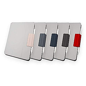 OFA Pencil Holder Case Compatible with Pencil 1st/2nd/Pro, Functional, Foldable, Built-in Magnetics Cover Accessories, Apple Pencil 2nd / Pro Wireless Charging, Fure White