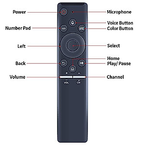BN59-01266A RMCSPM1AP1 Replacement Voice Remote Control for Samsung 4K Smart LCD LED QLED UHD HD TV QN65Q7FD UN75MU630D UN50MU630D UN65MU850D UN43MU630D UN55MU630D UN55MU650D UN55MU700D UN55MU800D