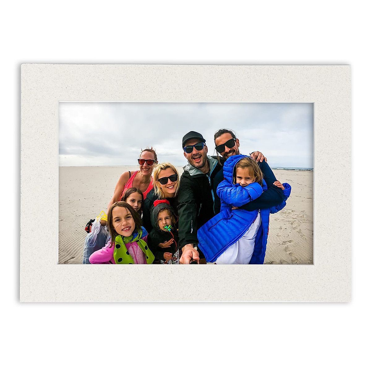 16x20 Mat Bevel Cut for 11x14 Photos - Acid Free Oyster Shell White Precut Matboard - for Pictures, Photos, Framing - 4-ply Thickness