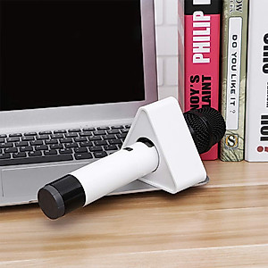 STOBOK Portable Triangle and Square Shaped Interview Mic Microphone Logo Flag Station Logo, Pack of 2