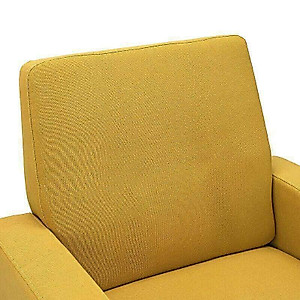 SDQF 1 pc Single Sofa Yellow Sofa Sofa Bed Sofas for Living Room Living Room Furniture Floor Sofa Furniture for Living Room Sofa Bed Couch Fold Out Couch Bed