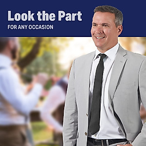 LUTHER PIKE SEATTLE Handmade Ties For Men: Woven Tie Mens Ties: Standard & Thin Mens ties, Solid Color & Dots Neckties