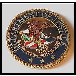 DOJ Department of Justice Government Agency #53 Challenge Honor Coin