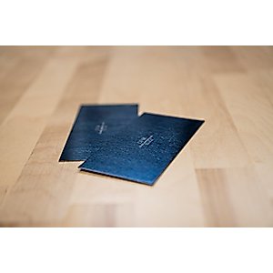 DFM Tool Works Blue Cabinet Scraper Rectangle Sets- MADE IN USA - Multiple Sizes (2, 0.032" x 2.5" x 5")