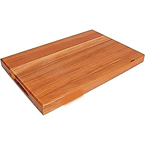 Cutting Boards 2-1/4" Thick, Wood Edge Grain Reversible Cutting Board, 20 Inches x 15 Inches x 1.5 Inches, Cutting Boards Wood Color Cherry, Cherry Wood