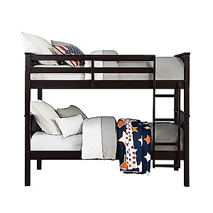 Dorel Living Twin Bunk Bed, Espresso
