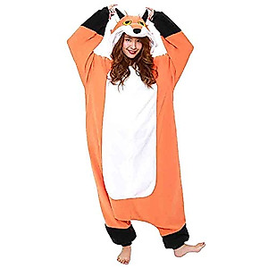 SAZAC Red Fox Kigurumi - Onesie Jumpsuit Halloween Costume