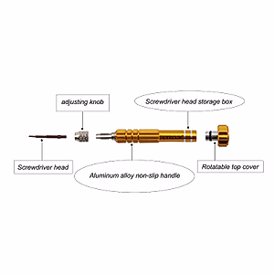 5-in-1 Multifunctional Screwdriver, Glasses Screwdriver, Optical Screwdriver, Mini Phillips Screwdriver for Electronics, Eyeglasses, Computer, Toy