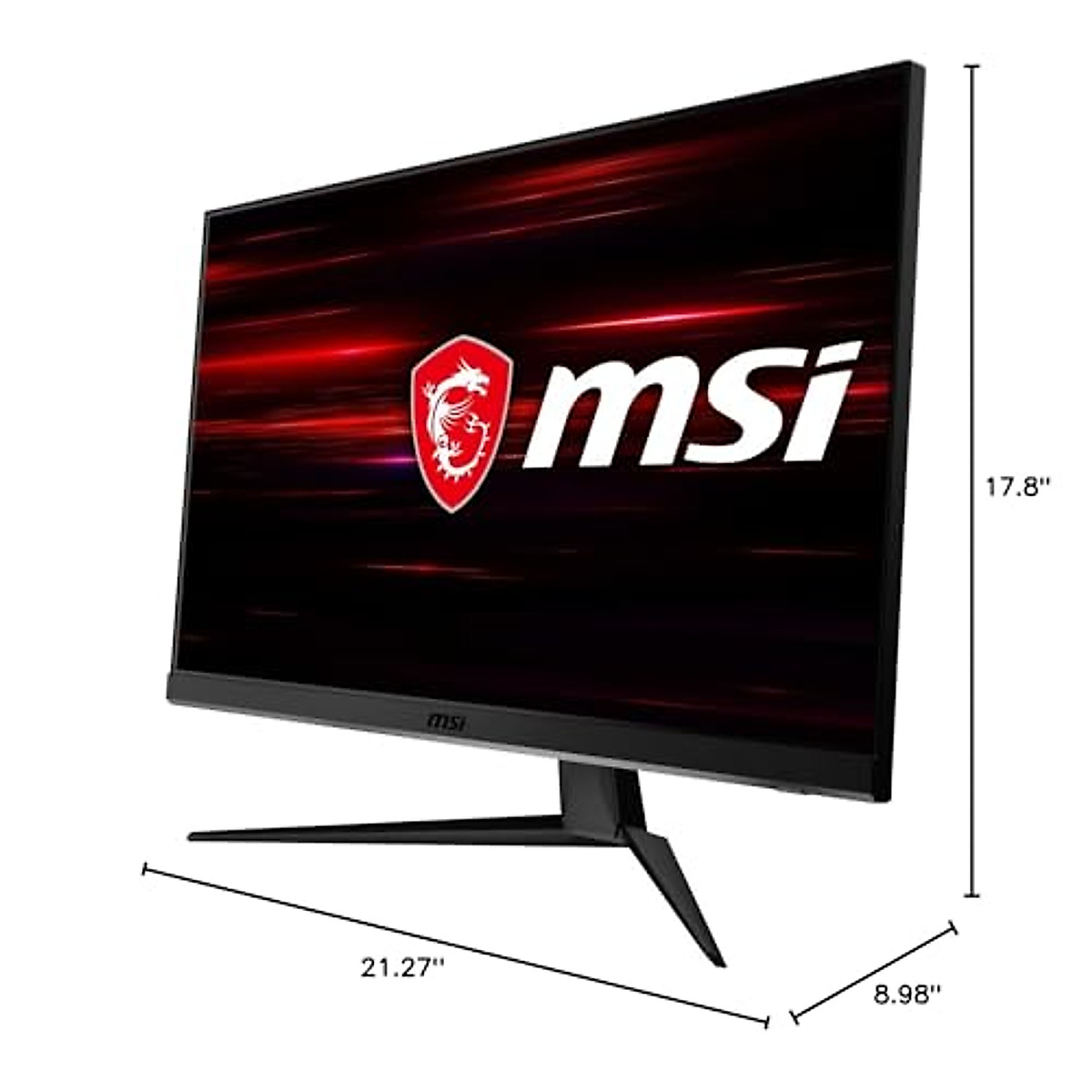 MSI 27” FHD (1920 x 1080) Non-Glare with Super Narrow Bezel 75Hz 1ms 16:9 HDMI/DP AMD Radeon FreeSync IPS Gaming Monitor (G2712V),Black