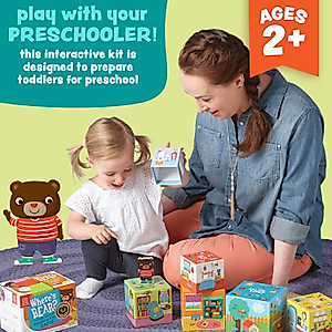 Peaceable Kingdom Where's Bear? The Hide and Find Stacking Block Game for 2 Year Olds
