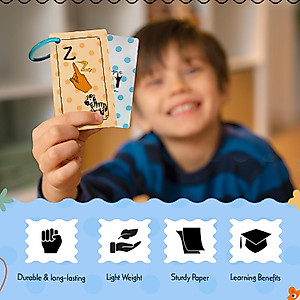 Little Signs Collection Sign Language Flash Cards - American Sign Language Flash Cards for Kids - Montessori Educational Toys - ASL Flash Cards for Babies, Toddlers, or Kids - 1 to 4 Years