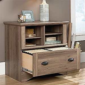Sauder Harbor View Lateral File, Salt Oak finish