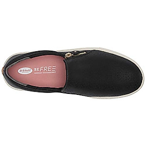 Dr. Scholl's Shoes Womens No Chill Platform Slip On Fashion Sneaker,Black Smooth,9