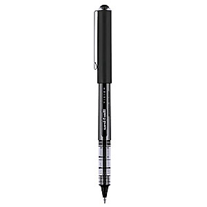Uni-Ball 60106 uni-ball Vision Rollerball Pens, Micro Point (0.5mm), Black, 12 Count