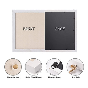 Emfogo Cork Board Wooden Frame Bulletin Board 16"x11" Cork Boards for Walls Office Decor for Girls Room, Office, Bedroom, Kids Room, Classroom