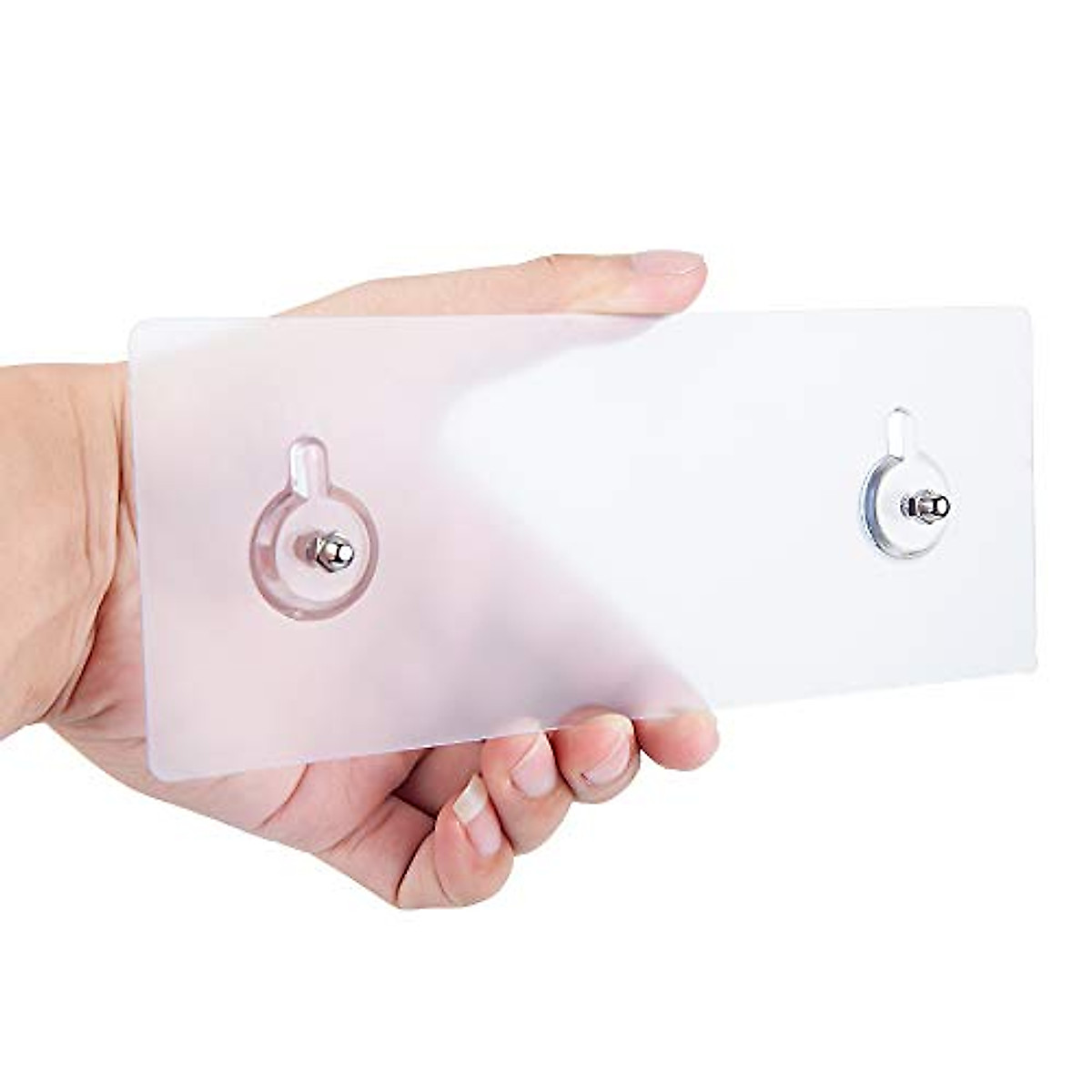 Vdomus adhesive suction sticker for no drilling 2 tier corner shower caddy - transparent