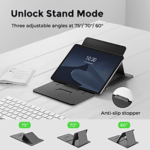 【𝟲-𝙞𝙣-𝟭 𝙋𝙤𝙧𝙩𝙖𝙗𝙡𝙚 𝘿𝙚𝙨𝙠】 iSwift Pi Lap Desk,Laptop Desk for Bed, Adjustable Laptop Stand for Home Office,Invisible Bed Table,[2022 Best Solution for Work from Home]