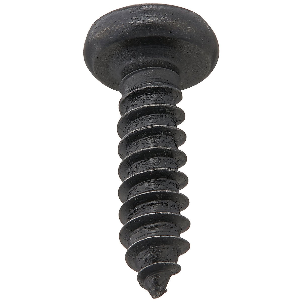 Small Parts 0810AQPB Steel Sheet Metal Screw, Black Oxide Finish, Pan Head, Square Drive, Type A, #8-15 Thread Size, 5/8" Length (Pack of 100)