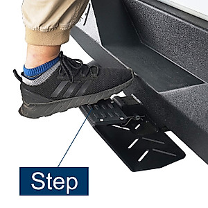 Hooke Road Universal Hitch Step Skid Plate Backbone Compatible with Jeep Wrangler Gladiator Tacoma Tundra Bronco F150 RAM 4runner Pickup Truck (Any Vehicle with 2in Hitch Receiver)