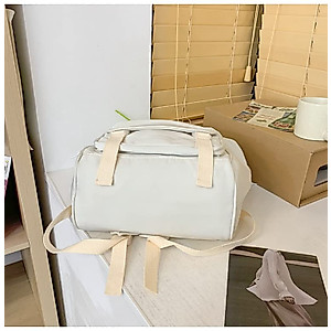 KOWVOWZ Large Kawaii Aesthetic Back to School Bookbags for Girls College Travel Daypack Cute Backpack (White)