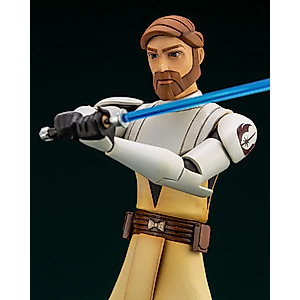 Kotobukiya Star Wars: The Clone Wars: OBI Wan Kenobi ArtFX+ Statue, Multicolor