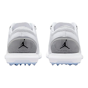 NIKE Jordan 4 Adg Men's Golf Shoes, White Black Pure Platinum, 9.5