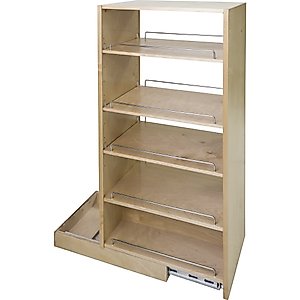 Hardware Resources PPO2-860 Pantry Cabinet Pullout, White Birch