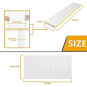 LBG Products Window AC Side Panels,Double Layers Adjustable Side Panel Kit with Air Conditioner Foam Insulation Panels, White