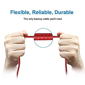 [3 Pack] Galaxy S21 Charger YWXTW Type C USB Cable 10FT [Case Friendly] 90 Degree Durable Fast Charging Cable for Galaxy S21 Ultra S20 FE A52 A72 A51 A71 A11, Note 20 Ultra, LG Velvet/Wing (Red 10FT)