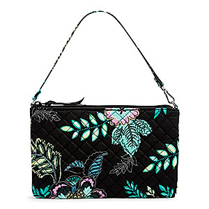 Vera Bradley Women's Cotton Convertible Wristlet With RFID Protection, Island Garden - Recycled Cotton, One Size