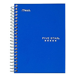 Five Star Personal Spiral Notebook, 7" x 4 3/8", 100 Sheets, College Rule, Assorted colors, 12 Pack