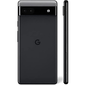 Google Pixel 6A 5G 128GB 6GB RAM Factory Unlocked (GSM Only | No CDMA - not Compatible with Verizon/Sprint) Global Version - Charcoal
