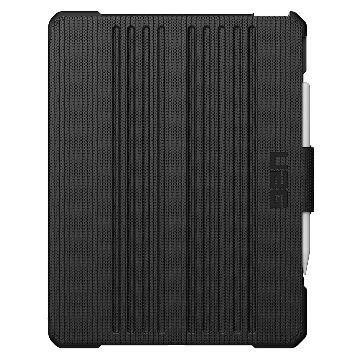 UAG iPad Pro 12.9" (6th Gen 2022, 5th Gen 2021) Case Black Metropolis Rugged Heavy Duty Protective Cover Multi-Angle Viewing Folio Stand with Pencil Holder, by URBAN ARMOR GEAR