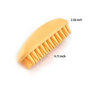 Silicone Dog Grooming Brush Pet Shampoo Bath Brush Anti Skid Soothing Massage Rubber Comb Bath Dog Brush